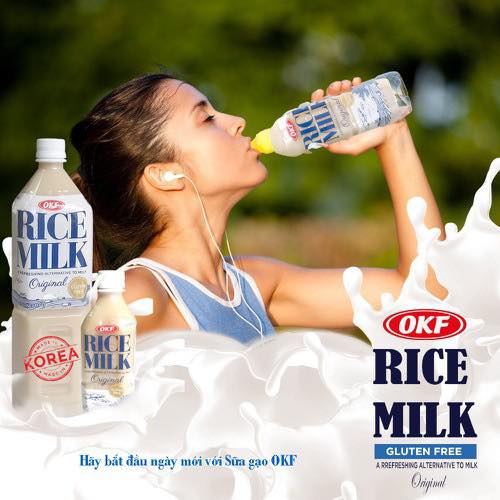 Nước gạo không đuờng OKF Rice Milk Hàn Quốc - Bubu Fresh